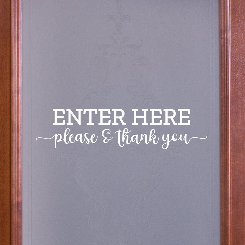 Enter Here Sign - Etsy
