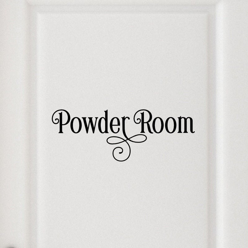 Powder Room Signs Decals - Etsy