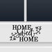 Floral Home Sweet Home Vinyl Decal Home Sweet Home Sticker - Etsy