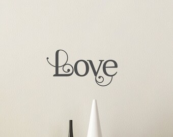 Love Wall Sticker | Etsy