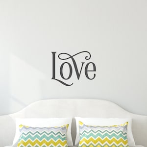 Ornamental Love Decal - Love Car Decal - Love Sticker - Love Wall Vinyl ...