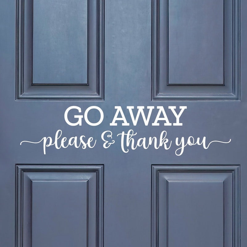 Go Away Sign - Etsy