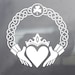 Claddagh Ring Friendship Loyalty Love Vinyl Decal - Claddagh Sticker ...