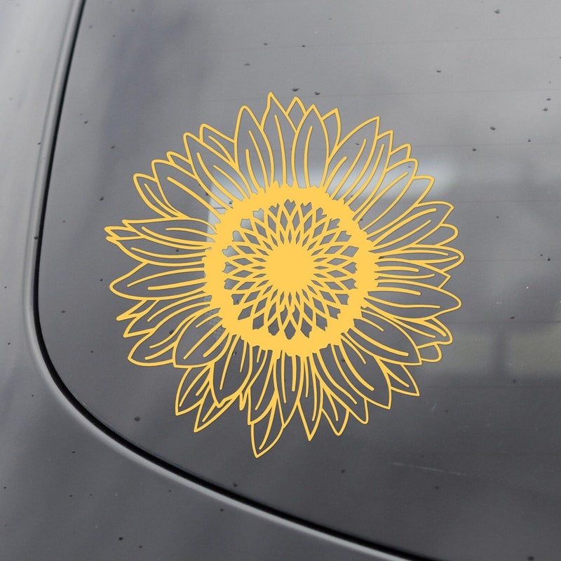 Sunflower Decal - Etsy