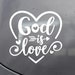 God is Love Heart Vinyl Decal - God is Love Heart Sticker - God is Love ...