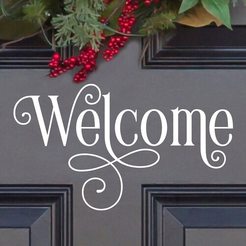 Welcome Home Door Vinyl Decal Sticker Wall Family Kids - Etsy