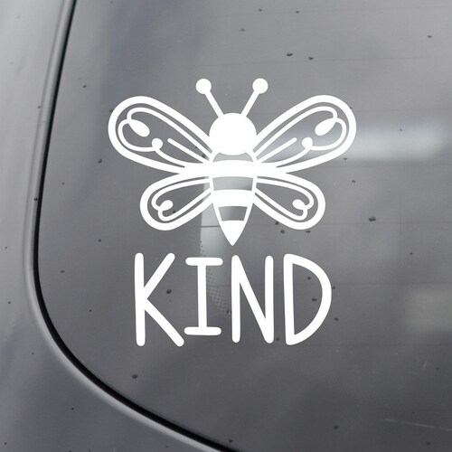 Be Kind Car Decal Be Kind Sticker Laptop Sticker Vinyl - Etsy