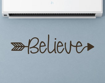 Believe Vinyl Decal | Etsy