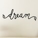 Cursive Dream With Hearts Vinyl Decal Dream Car Decal Dream Sticker ...