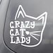 Crazy Cat Lady Vinyl Decal Cat Decal Crazy Cat Lady Car - Etsy