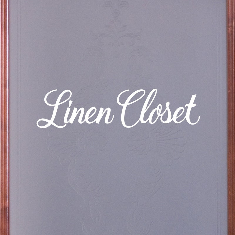 Linen Closet Sign - Etsy