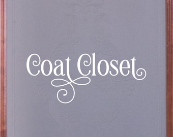Coat Closet Sign - Etsy