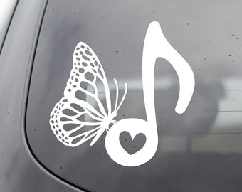Music Note Car Decal - Etsy