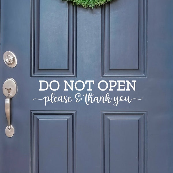 Do Not Open Sign - Etsy