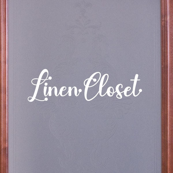 Linen Closet Sign - Etsy