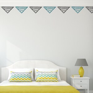 Decorative Striped Corner Vinyl Decal - Set of 4 Corners - Decorative ...