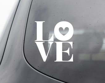 Vinyl Love Decal | Etsy
