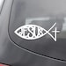 Jesus Fish Vinyl Decal - Jesus Vinyl Decal - Jesus Cross Vinyl Decal ...