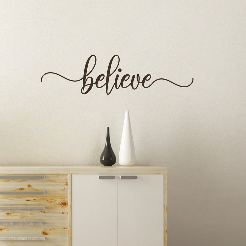 Believe Wall Decal - Etsy