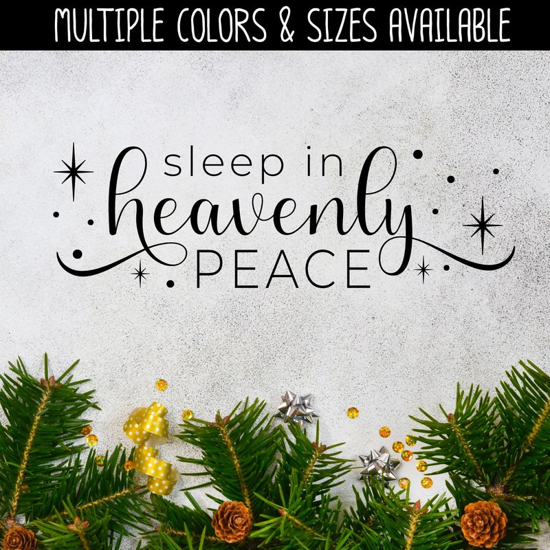 Sleep in Heavenly Peace Sign - Etsy