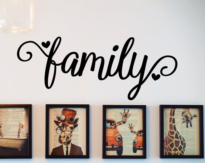 Family Wall Decal Infinity Family Decal Infinite Family Sticker Family ...