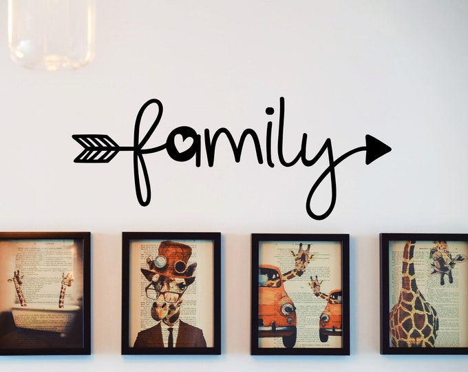 Family Sticker, Family Decal, Family Decor, Wall Decal, Tumbler Decal ...
