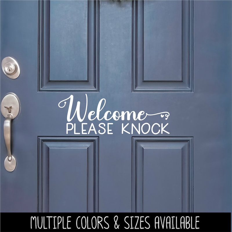 Welcome Please Knock Svg - Etsy