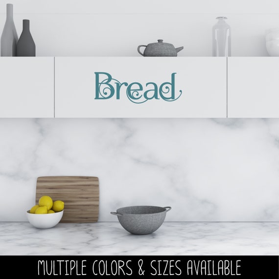 Bread Vinyl Decal Bread Sticker Bread Decal Kitchen - Etsy