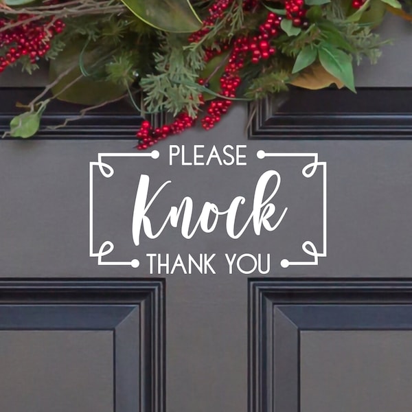 Please Knock Sign - Etsy