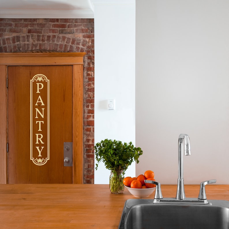 Vertical Framed Pantry Heart Decal Kitchen Pantry Sticker - Etsy