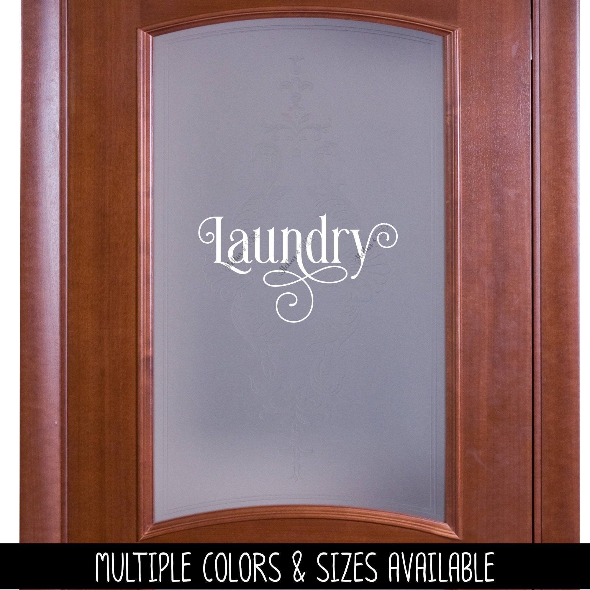 Ornamental Laundry Decal Laundry Sticker Laundry Wall - Etsy