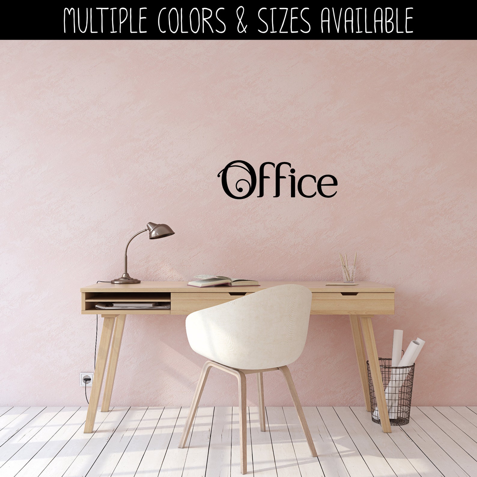 Scrolling Office Vinyl Decal - Office Sticker - Office Decal - Office ...