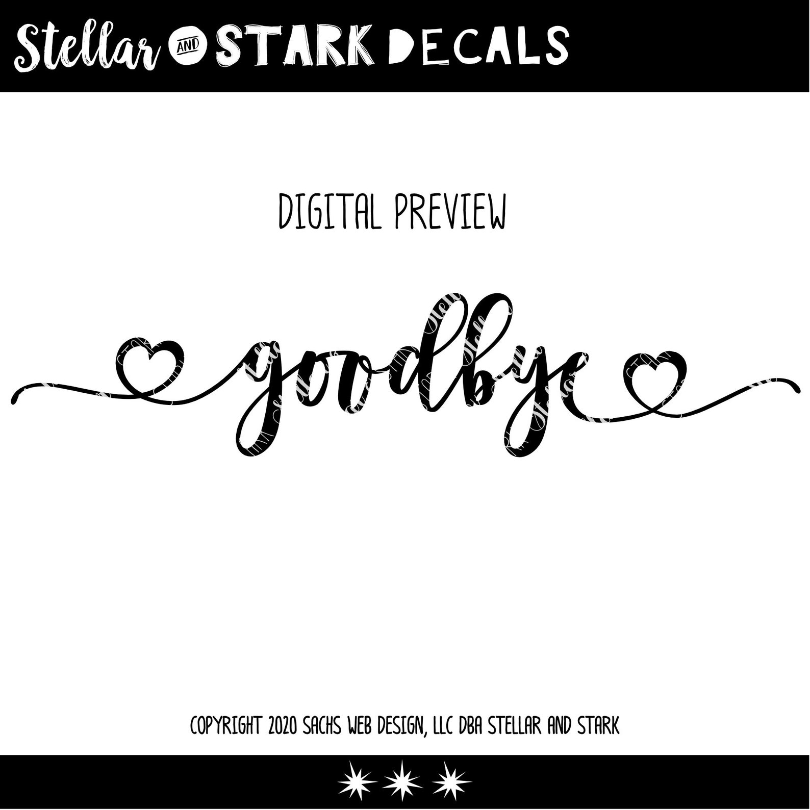 Goodbye Heart Vinyl Decal Goodbye Heart Sticker Goodbye - Etsy