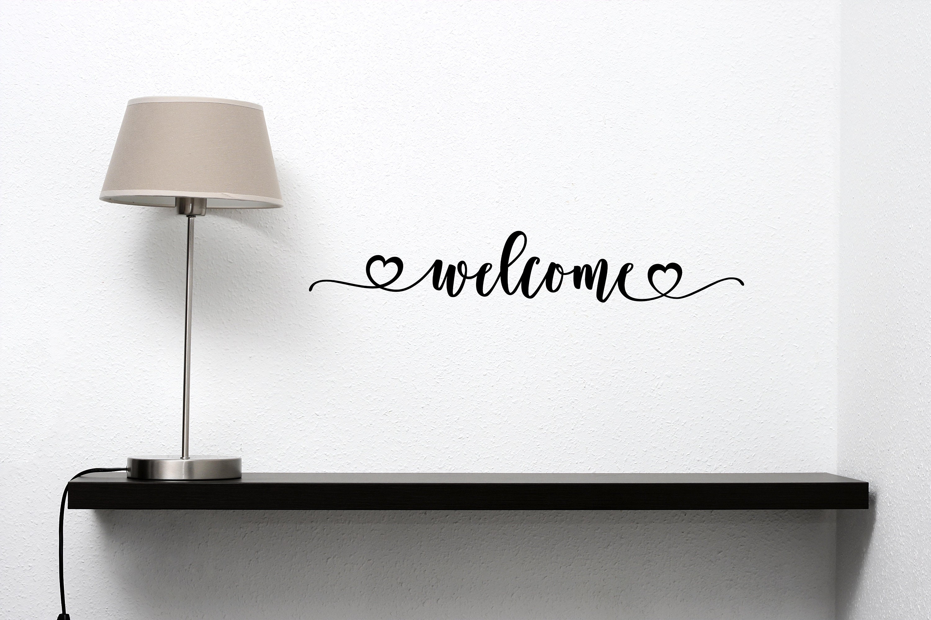 Welcome Hearts Vinyl Decal Welcome Vinyl Sticker Welcome - Etsy.de