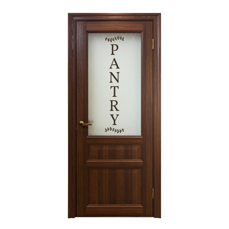 Vertical Wavy Leaves Pantry Decal Kitchen Pantry Sticker | Etsy