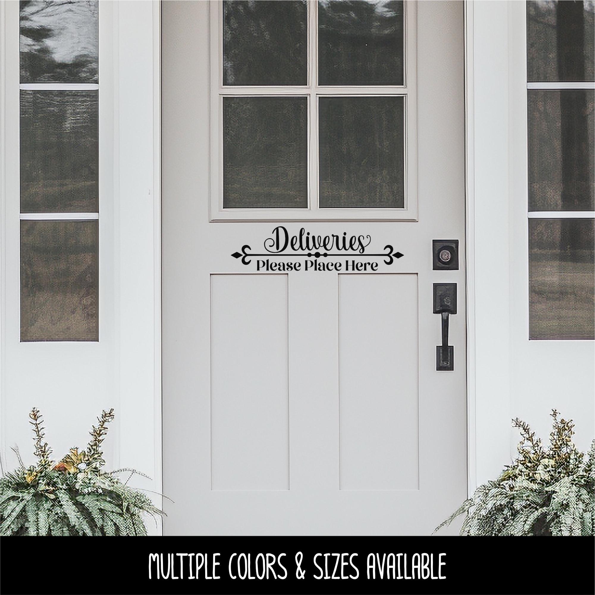 Deliveries, Please Place Here Decal- Deliveries, Please Place Here ...