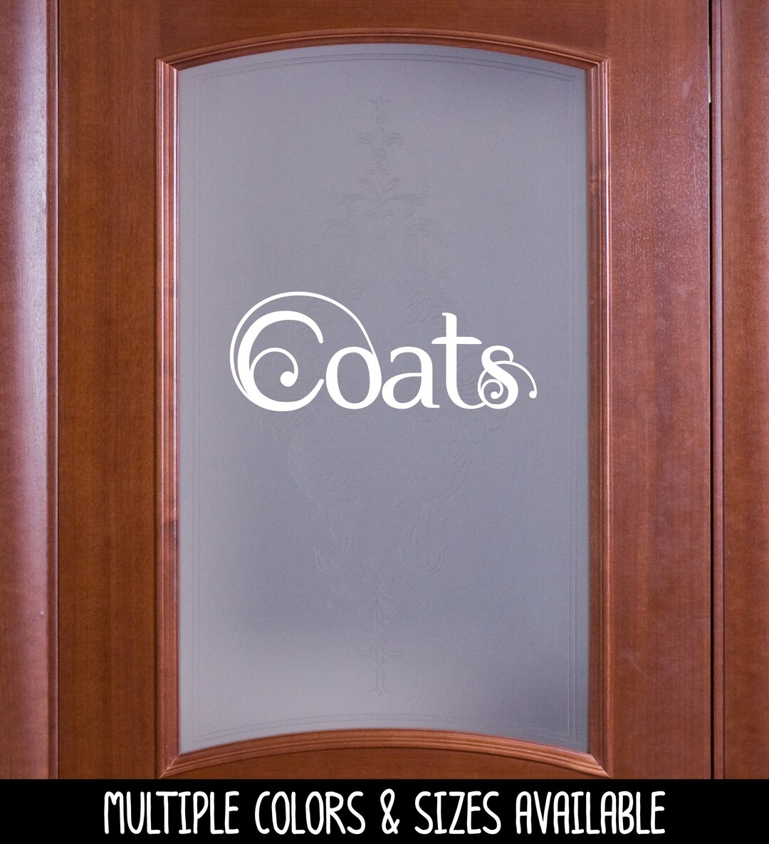 Coats Vinyl Decal Coats Sticker Coats Decal Coats Door Decal Coats ...