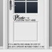 CUSTOM Please Custom Text Here Vinyl Decal custom Please and Thank You ...