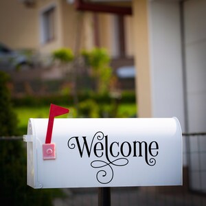 Ornamental Welcome Vinyl Decal - Welcome Vinyl Sticker - Welcome Door ...