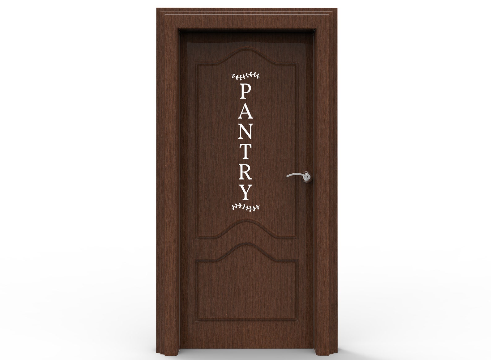 Vertical Wavy Leaves Pantry Decal Kitchen Pantry Sticker | Etsy