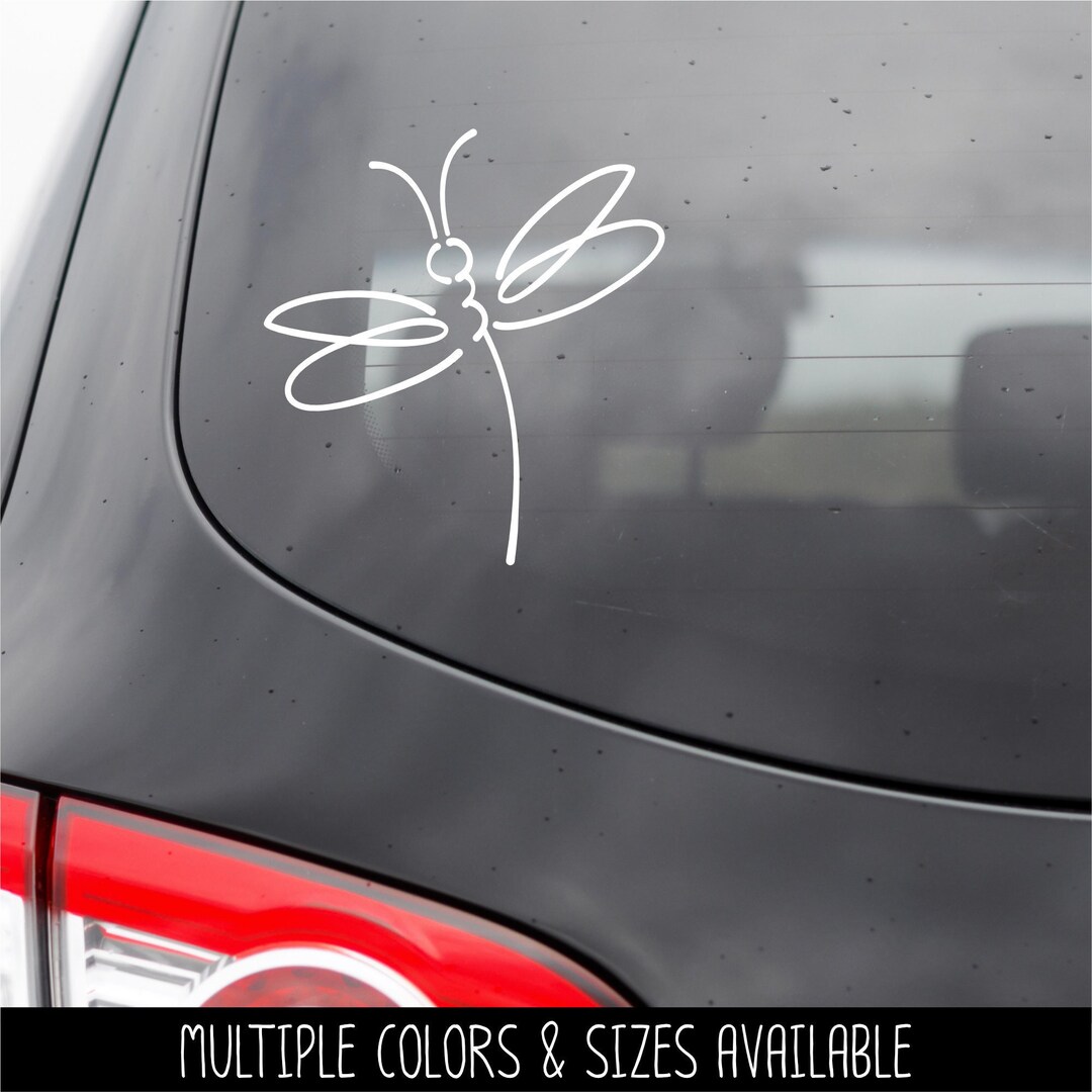 Dragonfly Vinyl Decal - Dragonfly Decal - Dragonfly Car Decal ...