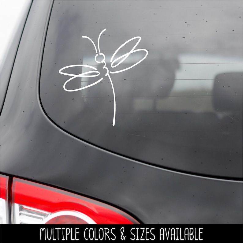 Dragonfly Vinyl Decal Dragonfly Decal Dragonfly Car Decal - Etsy