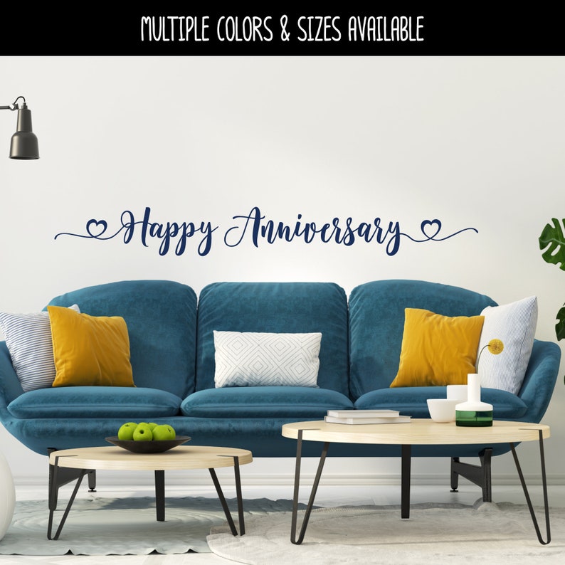 Happy Anniversary Vinyl Decal - Happy Anniversary Sticker - Happy ...