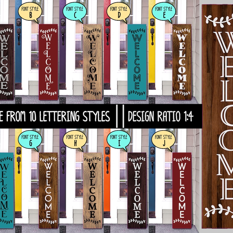 Vertical Welcome Svg - Etsy