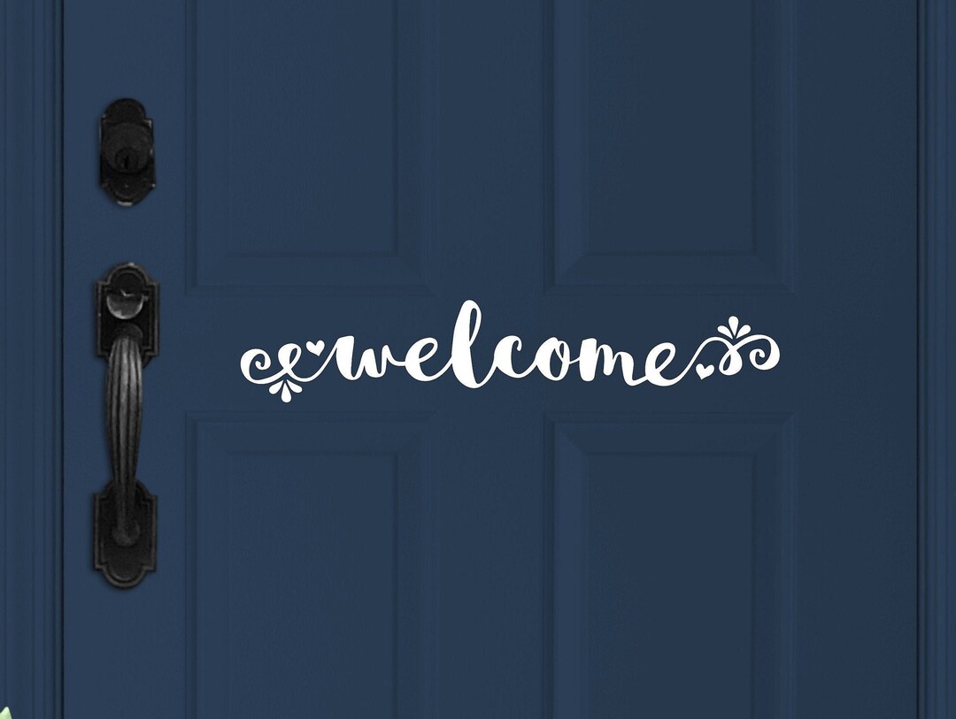 Welcome Vinyl Decal - Welcome Vinyl Sticker - Welcome Door Decal ...