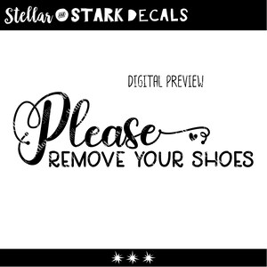 Please Remove Your Shoes Vinyl Decal remove Your Shoes Vinyl Sticker ...