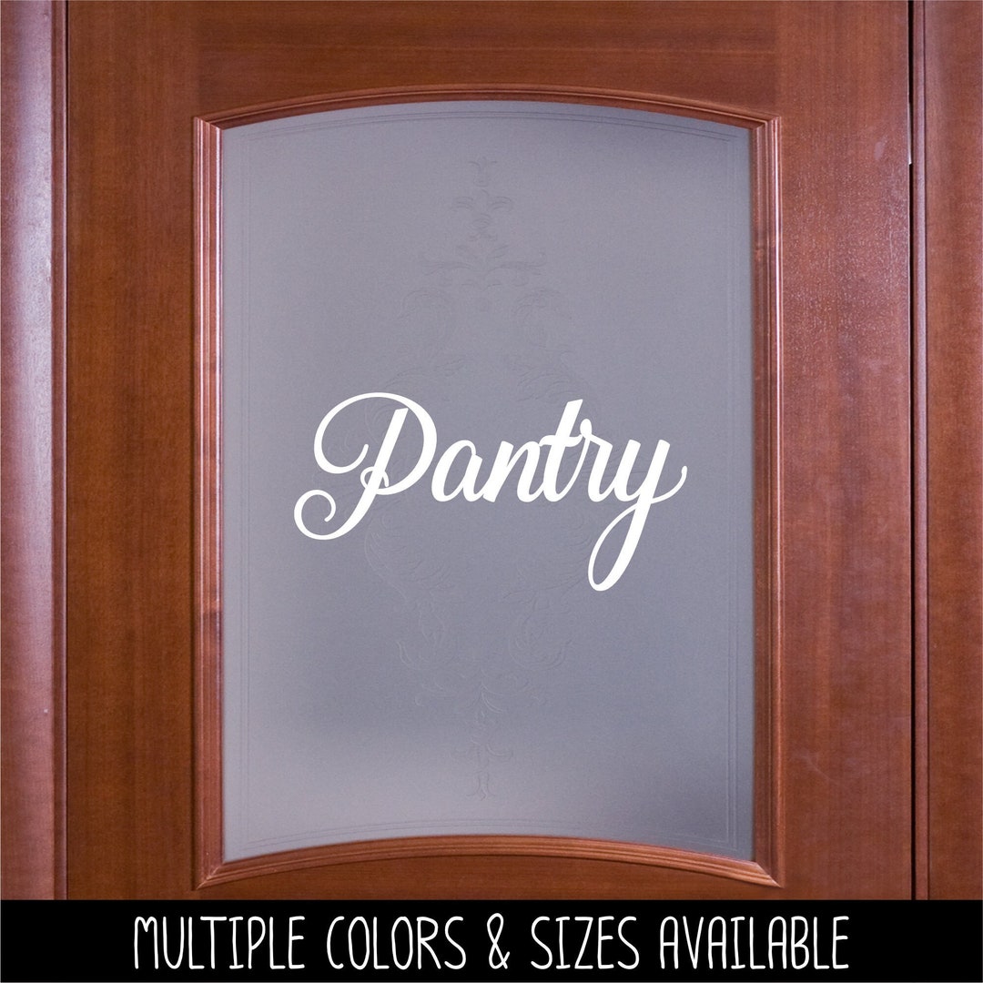 Cursive Pantry Decal Pantry Sticker Pantry Sign Pantry Door Food Pantry ...
