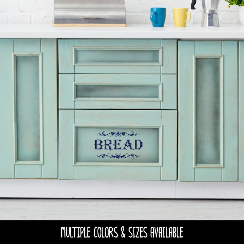 Bread With Scroll Decal - Bread With Scroll Sticker - Kitchen Decal ...