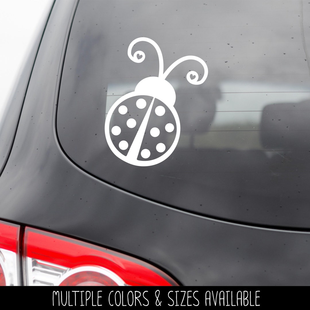 Lady Bug Vinyl Decal - Lady Bug Decal - Lady Bug Car Decal - Lady Bug ...