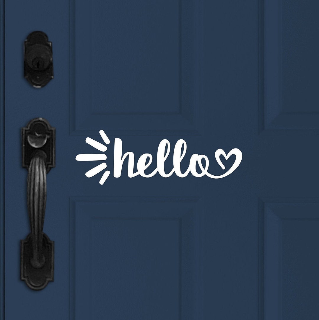 Hello Heart Sunrays Decal Hello Heart Sunrays Sticker - Etsy